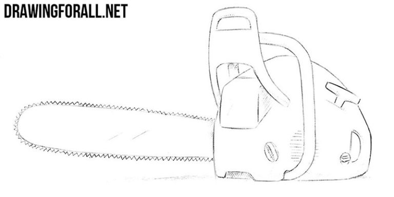 How to Draw a Chainsaw