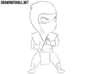 How to Draw Chibi Sub-Zero