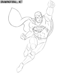 How to Draw Superman Flying