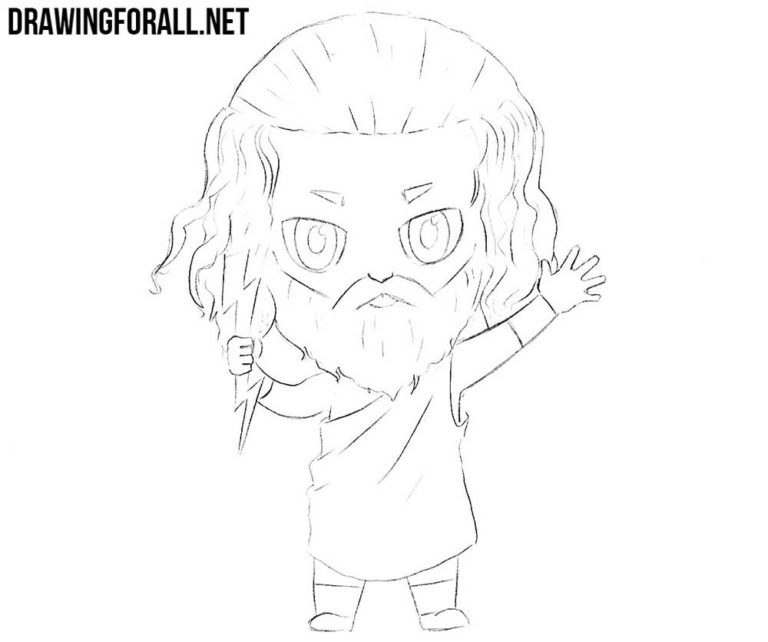 5 How to draw chibi Zeus easy | Drawingforall.net