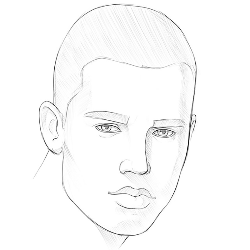 How To Draw A Man Face