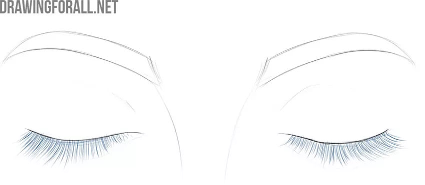 how to draw eyelashes on an eye