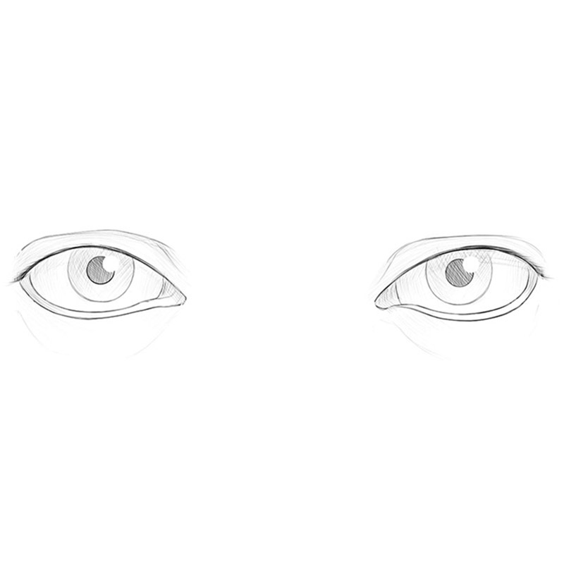 Angry Eye Drawing